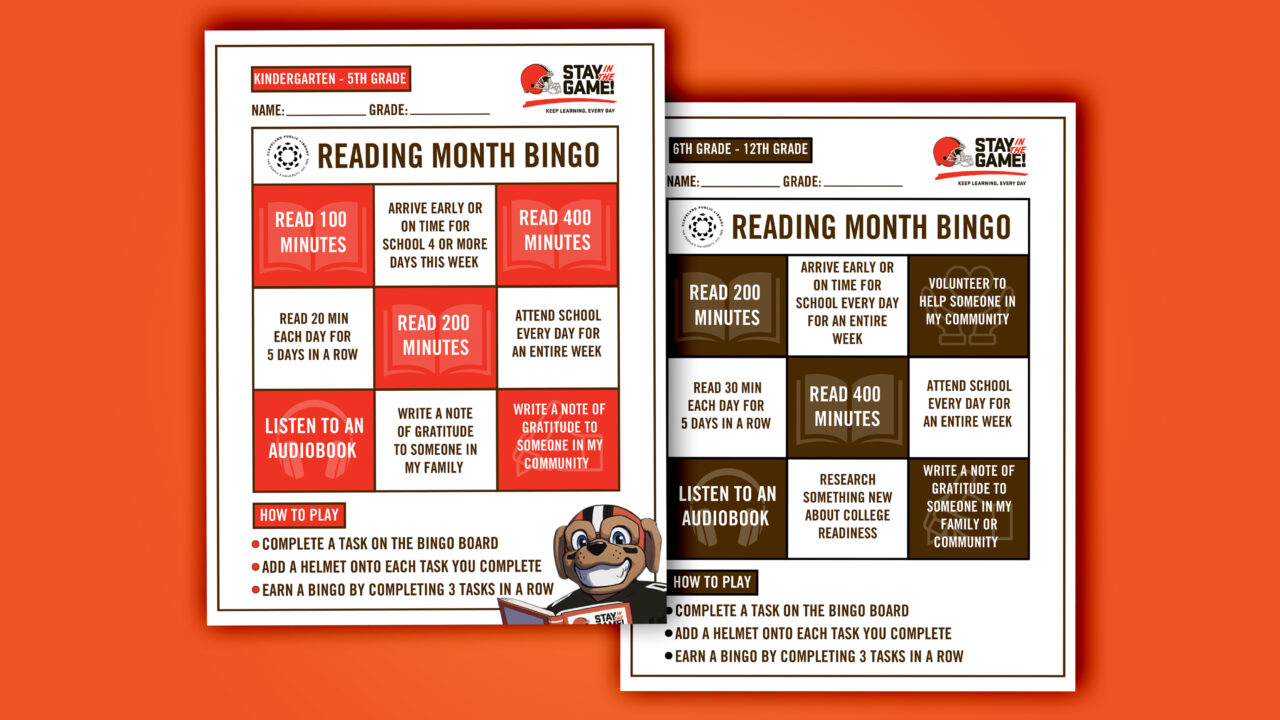 Reading x Attendance Bingo Challenge • Stay in the Game!